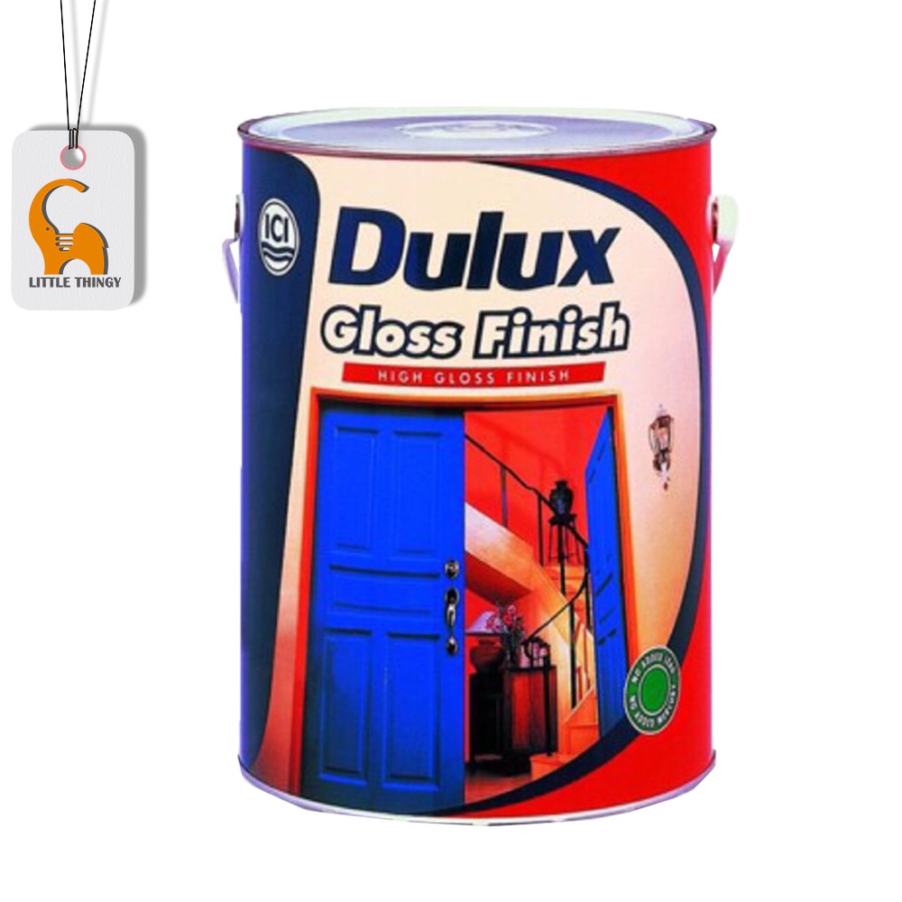 LittleThingy 5L ICI Dulux Black (122) Colour Gloss Finish For Metal or ...