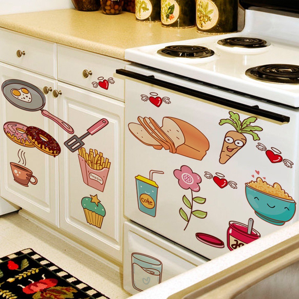 DIY Vinyl Fresh Vegetables Fruits Strawberry Apple Eggplant Lovely ...