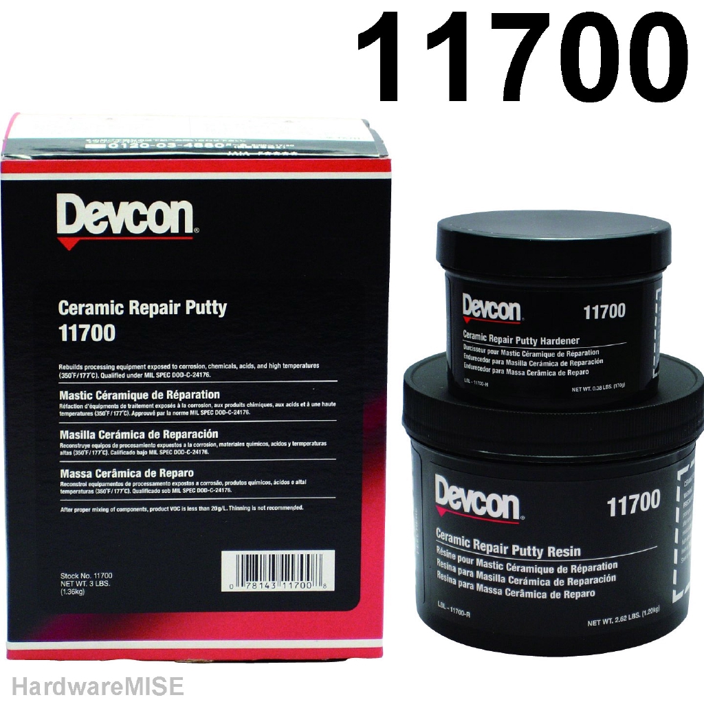 Devcon 11700 Ceramic Repair Putty Ceramic Filled Epoxy 3 lb kit ...