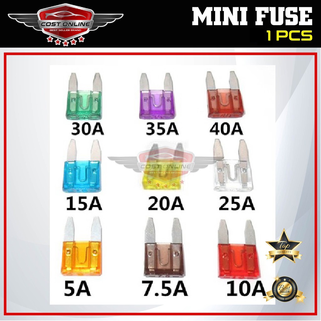 1PCS Mini Fuse / Fius Motosikal Kereta Lori/Fuse Motorcycle Car Lorry ...