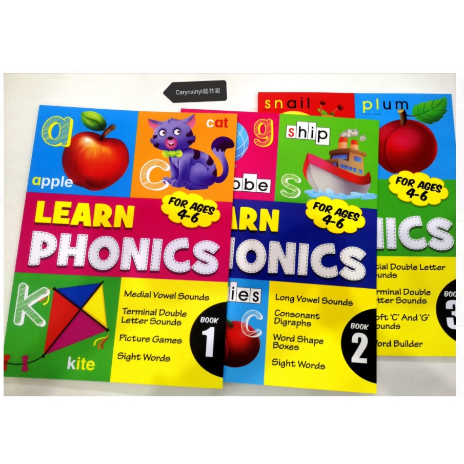 Learn Phonics For Ages 4-6 childrenbook phonics exercises book | Shopee ...