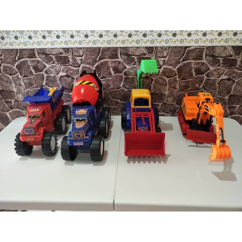 Big Lorry For Kids( Loder,Dump Truck,Back Hoe, Mixer Truck) | Shopee Malaysia