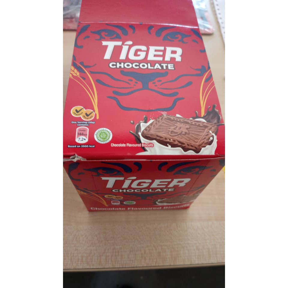 TIGER BISKUAT ORI / CHOC SMALL [60G*12] | Shopee Malaysia