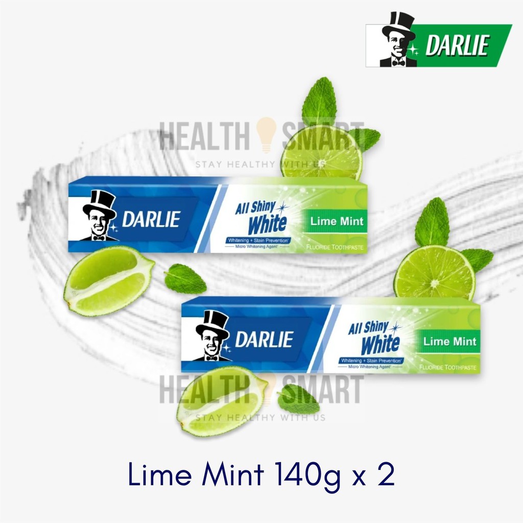 Darlie All Shiny White Toothpaste Lime Mint / Baking Soda / Charcoal ...