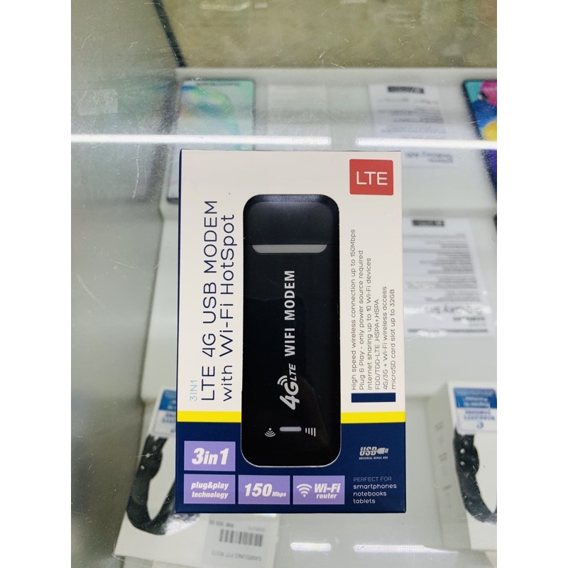 3IN1 LTE 4G USB MODEM woth WI-FI HOTSPOT | Shopee Malaysia
