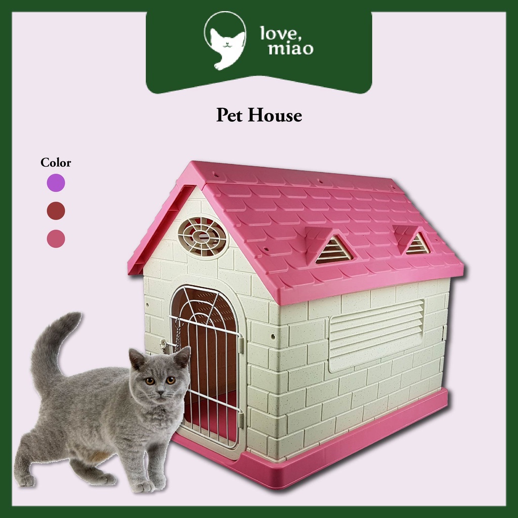 Pet House (Dog/Cat) / Pet House 2 Feet / Rumah Kucing /Anjing / 2 Kaki ...