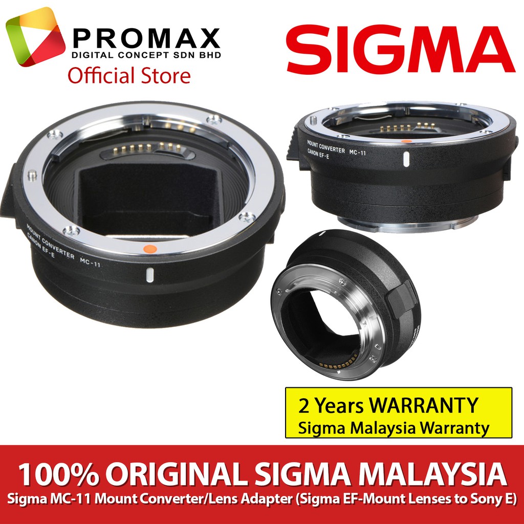 Sigma MC-11 Mount Converter/Lens Adapter (Sigma EF-Mount Lenses to Sony ...