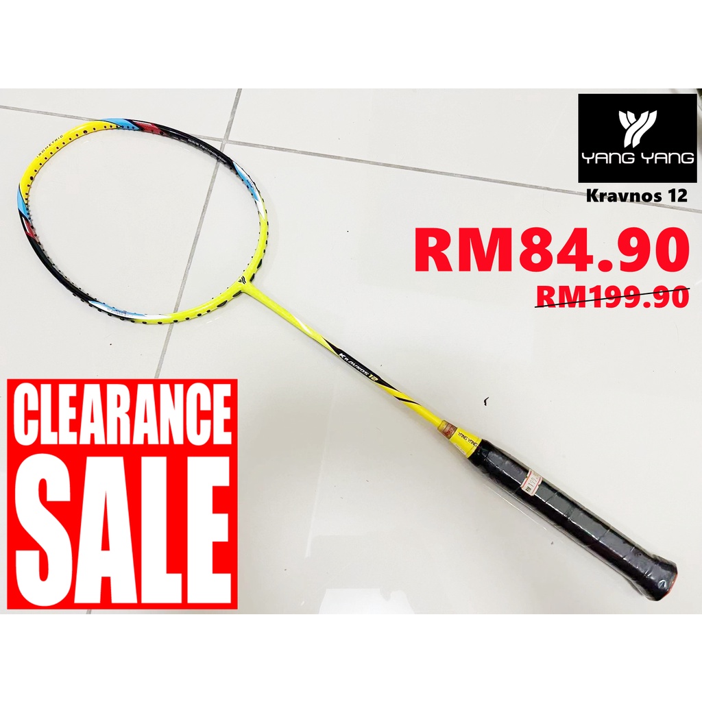 Yang Yang Kravnos 12 Badminton Racket 5U/G2 | Shopee Malaysia