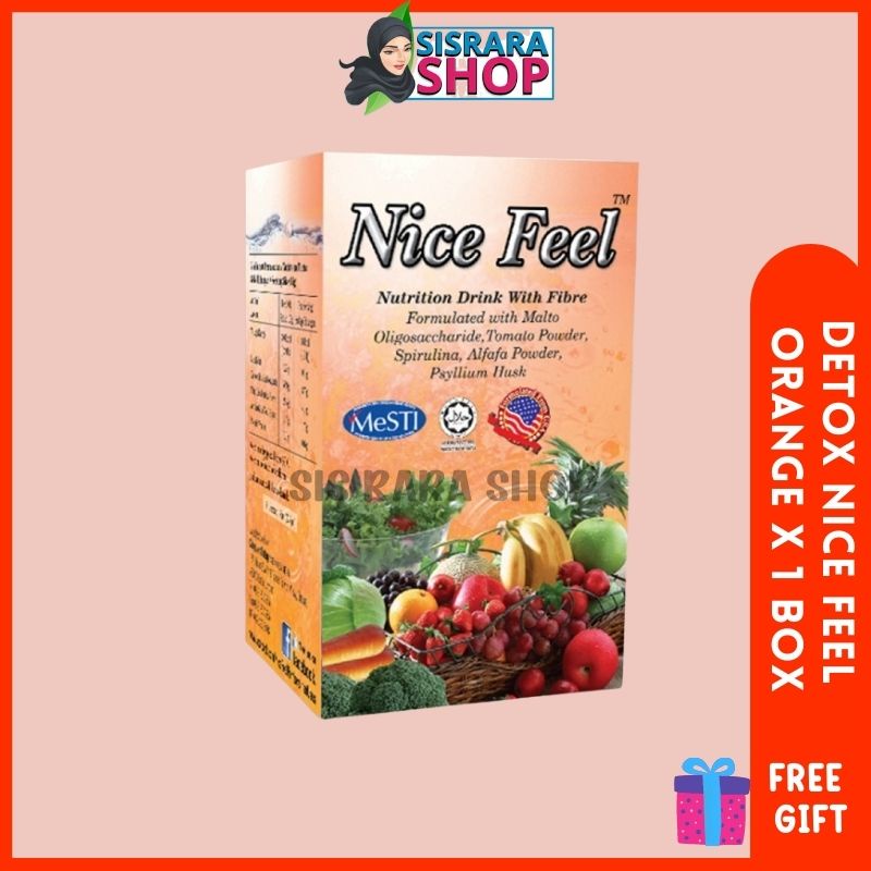 Detox Nice Feel Orange Flavour For Constipation | Ubat Sembelit | Fiber ...