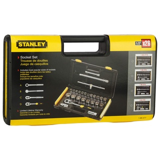STANLEY 1/2" X 27PCS BOX SOCKET SET (6PT) 1-86-477 | Shopee Malaysia