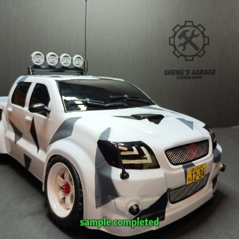 Rc body shell 1/10 Toyota Hilux Vigo (clear body) | Shopee Malaysia