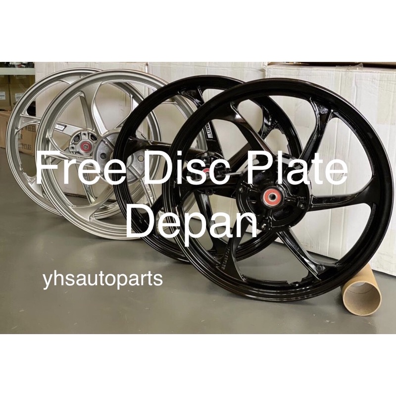Sport Rim RS150 Bunga Lawang Colour Silver/Hitam | Shopee Malaysia