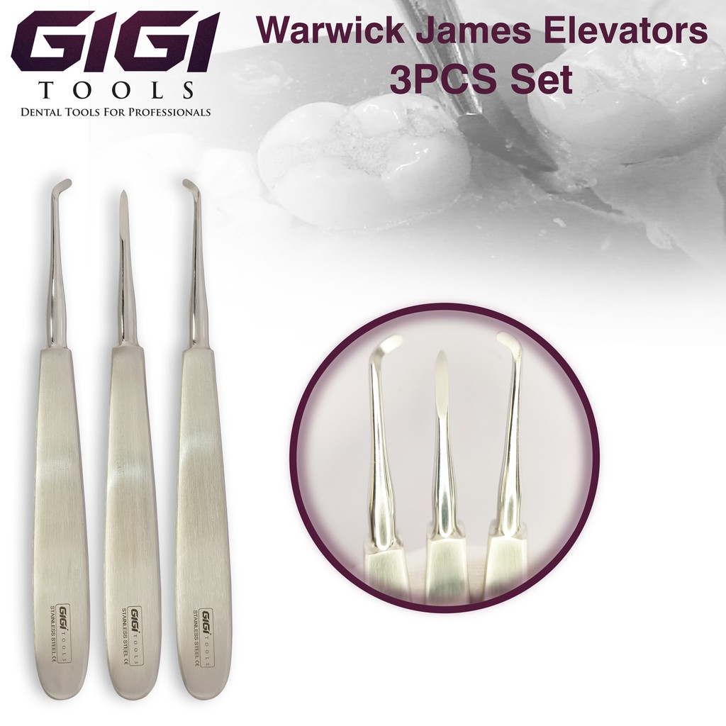 GIGI Tools Warwick James Elevators Set of 3 Pieces Dental Use ...