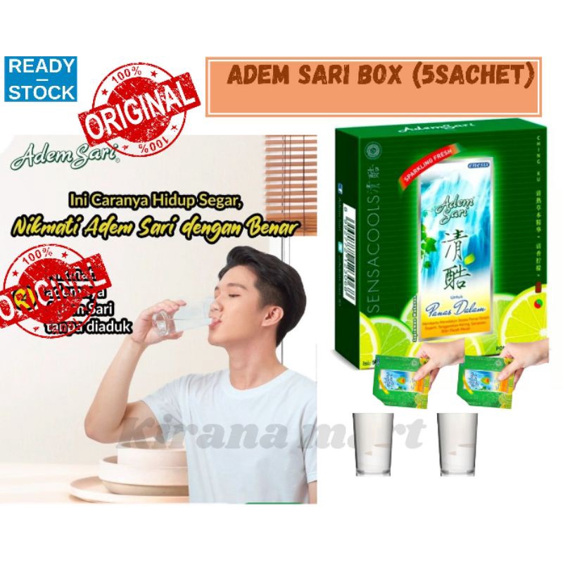 Adem Sari Box (5 sachet) / Untuk Panas Dalam | Shopee Malaysia