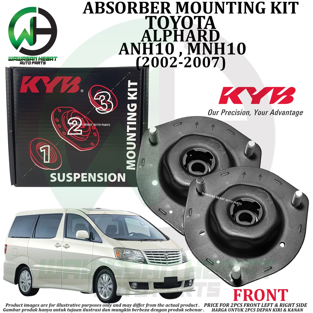 Toyota Alphard ANH10 , MNH10 Front Absorber Mounting , Strut mount KYB KAYABA *Original* (2002 ...