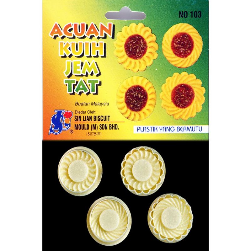 No.103 Sin Lian Plastic Acuan Kuih Jem Tat | Shopee Malaysia