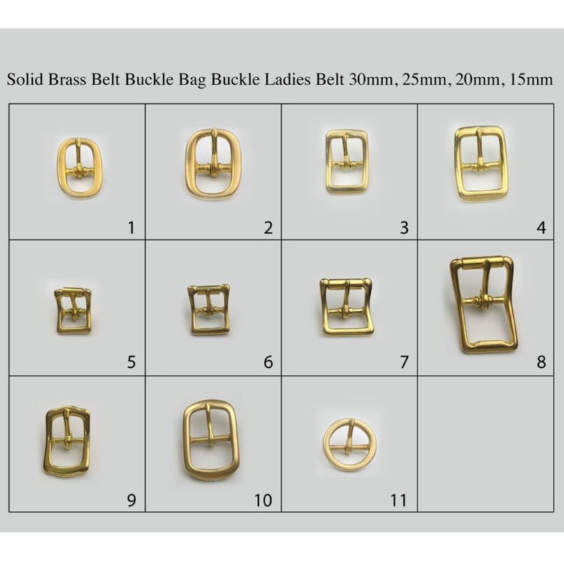 Solid Brass Belt Bag Buckle Tali Pinggang Gesper Ladies Belt 30mm 25mm ...