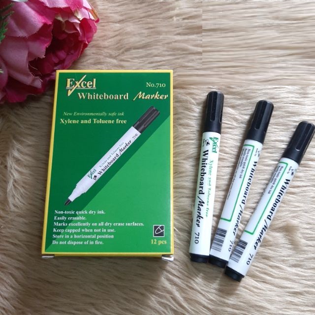 [LSC] Excel Permanent and Whiteboard Marker (12 pcs) | Shopee Malaysia