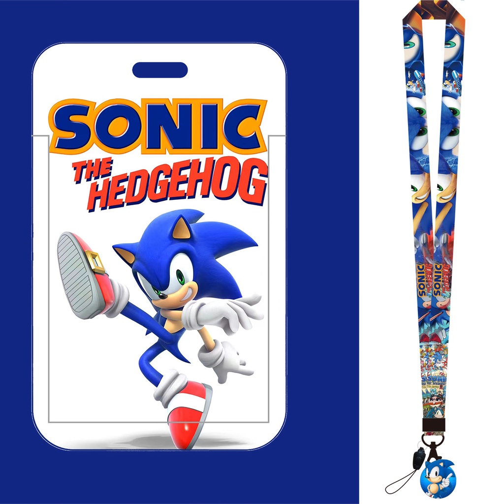 Anime Sonic Lanyard for Student ID Card Holder Office Name Tag Student ...