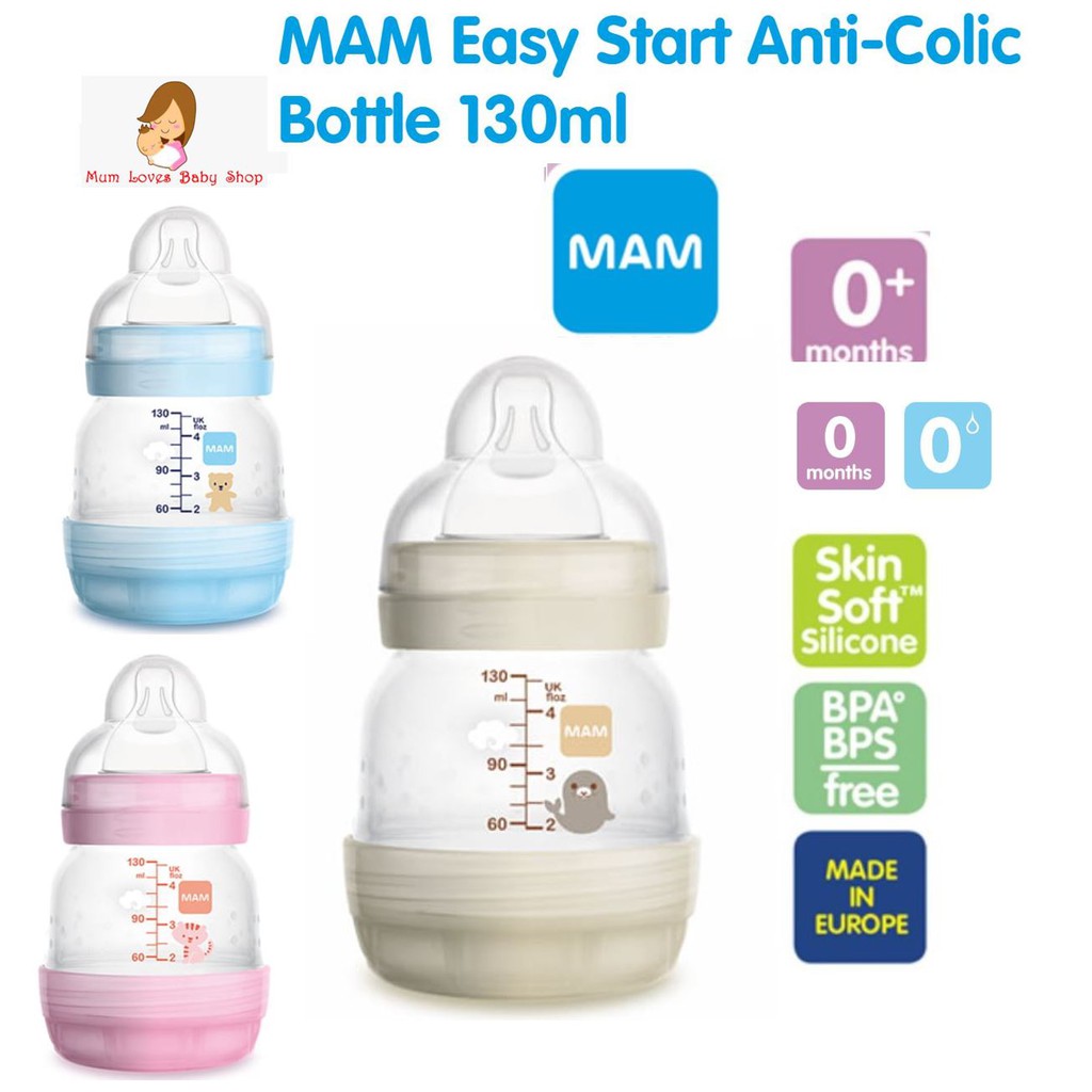 MAM - Easy Start Anti-Colic Bottle 130ml/160ml/260ml/320ml (Single/Twin Pack) | Shopee Malaysia