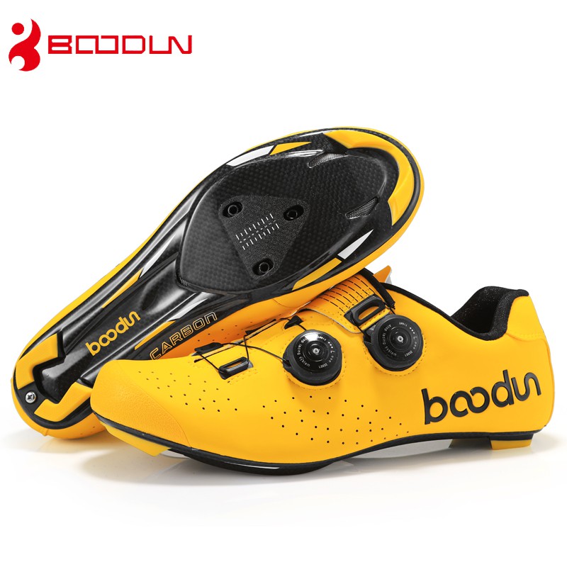 Boodun Carbon Fiber Road Cycling Shoes Double Spine Buckle Ultralight Bike Shoes | Shopee Malaysia