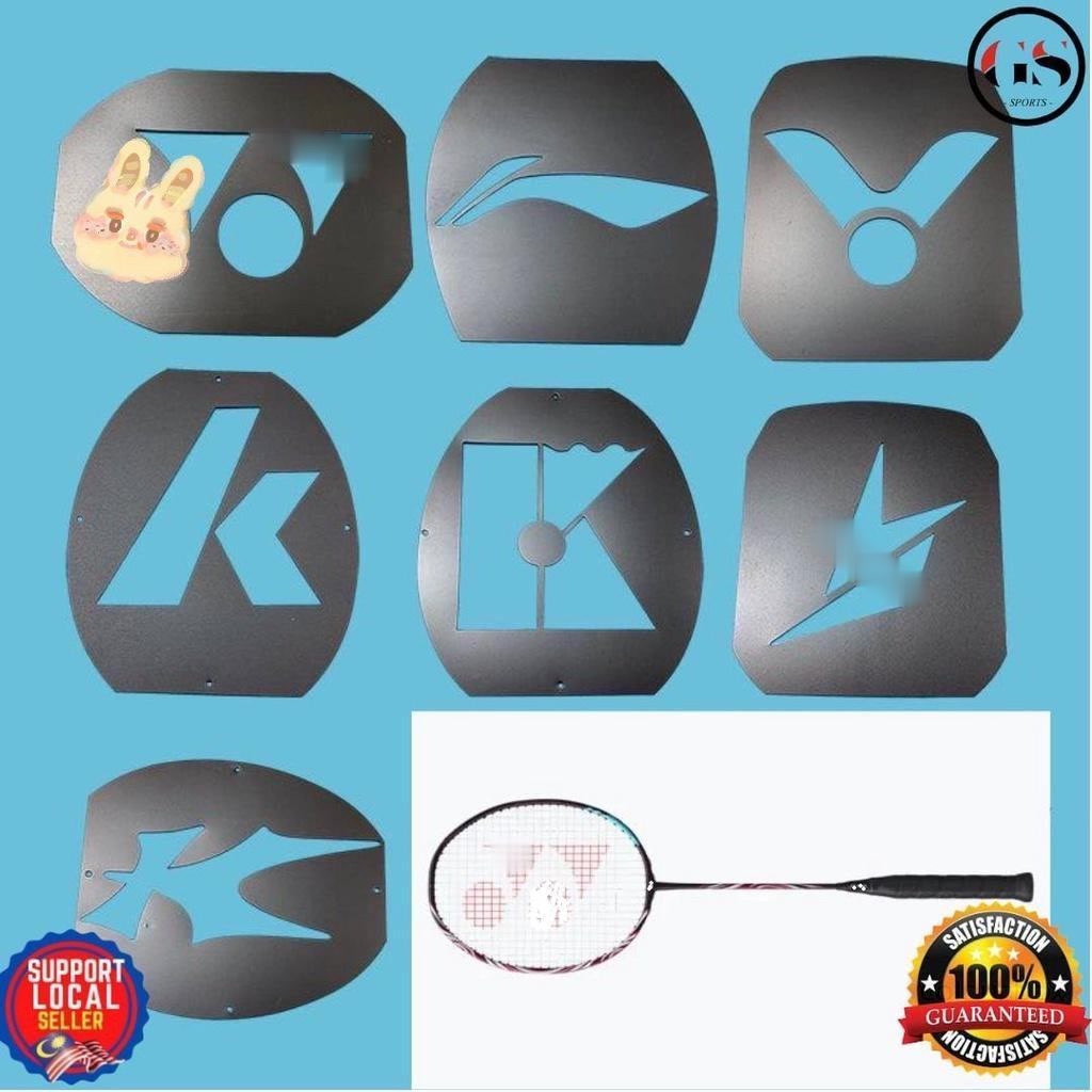 [Ready Stock] Badminton Racket Logo Card Yone YY Victor Lining Lindan Racquet Stencil Logo Card ...