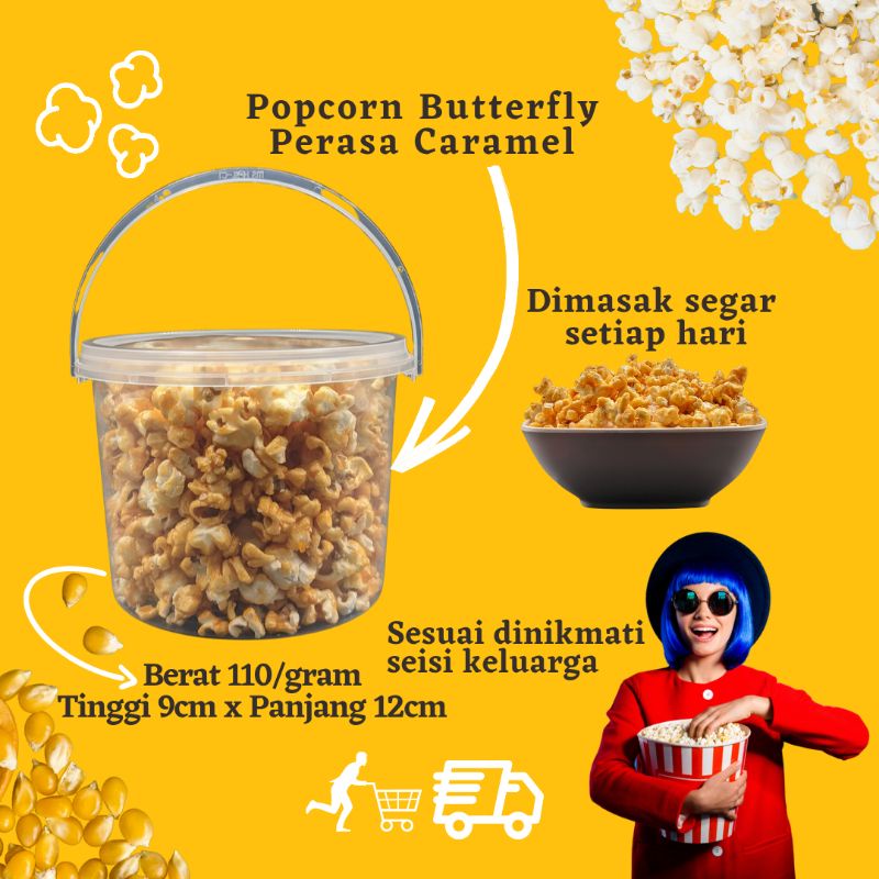 Popcorn Butterfly Perisa Caramel Bekas SL750 (110gram) | Shopee Malaysia