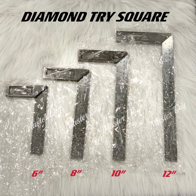 ‼️READY STOCK‼️DIAMOND TRY SQUARE / PEMBARIS SESIKU L (6” 8” 10” 12 ...