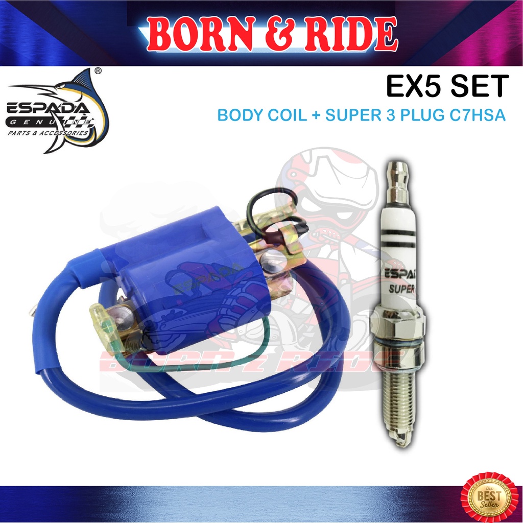 BORN & RIDE ESPADA BODY COIL PLUG RACING Y15ZR LC135 RS150 W110 FI VF3i ...