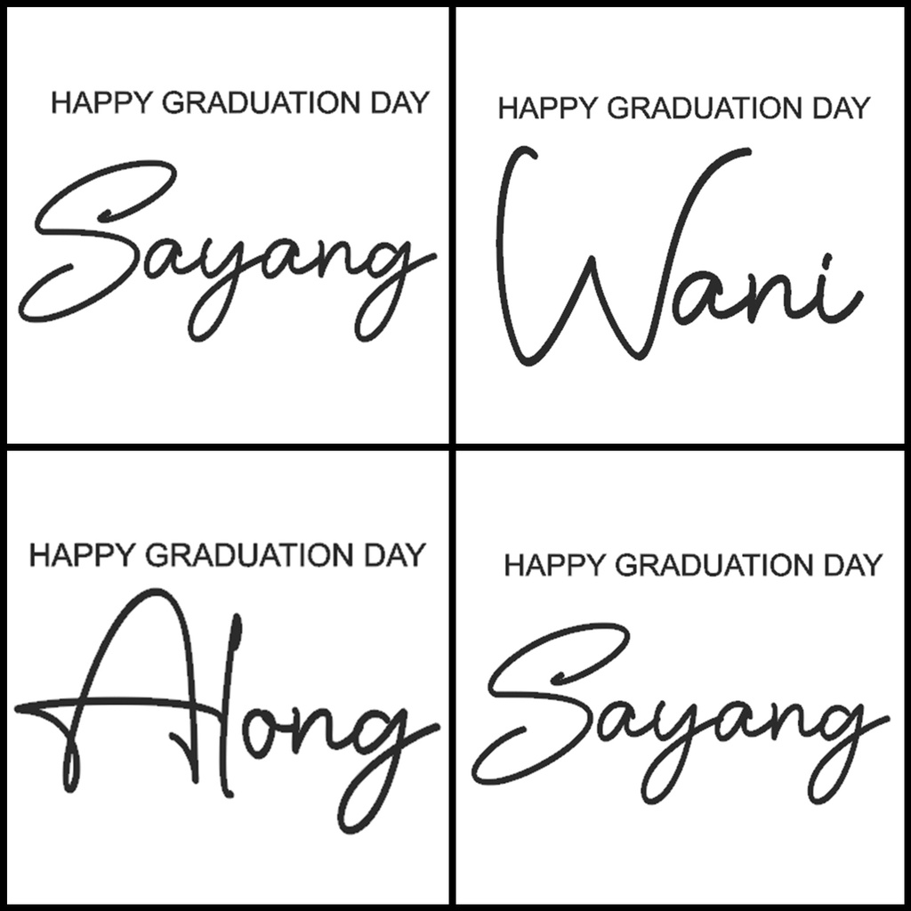 STICKER HAPPY GRADUATION DAY - [ 4X6 INCHI FOR 10 INCH BALLOON / SIZE ...