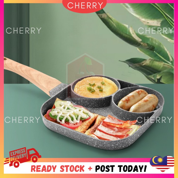 🍒CHERRY🍒 Non-Stick Fried Egg Pan Multi-Purpose Frying Pan Burger Pan ...