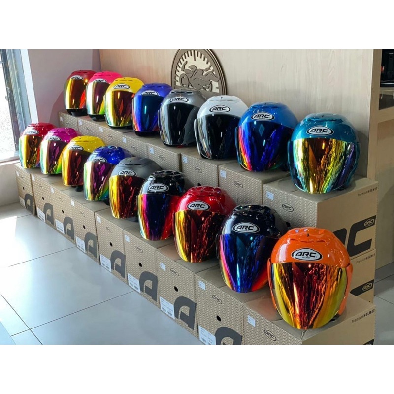 ARC RITZ HELMET (WITHOUT RAINBOW VISOR) (CLEAR VISOR ONLY) | Shopee ...