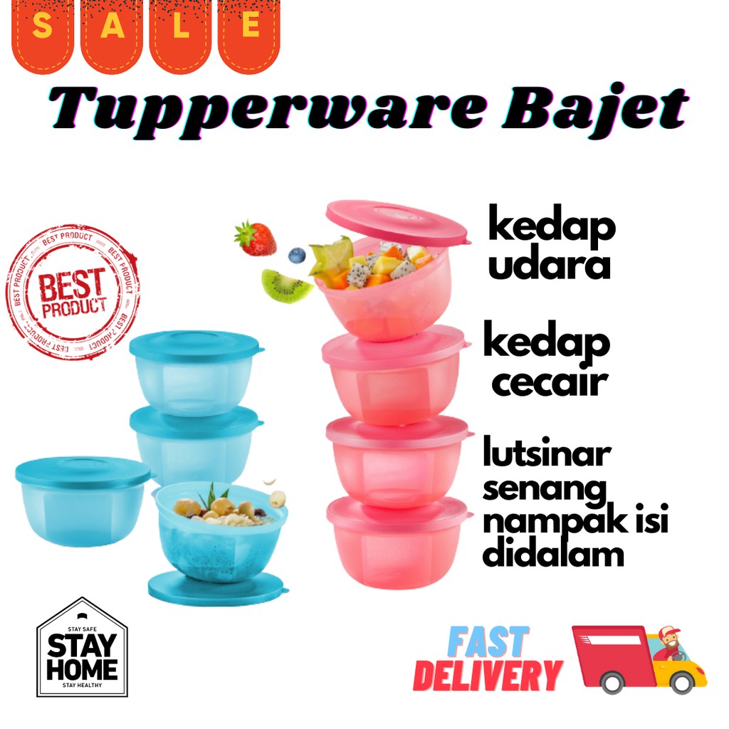 TUPPERWARE BAJET MURAH 400ml Small Round Saver - lutsinar mudah untuk ...