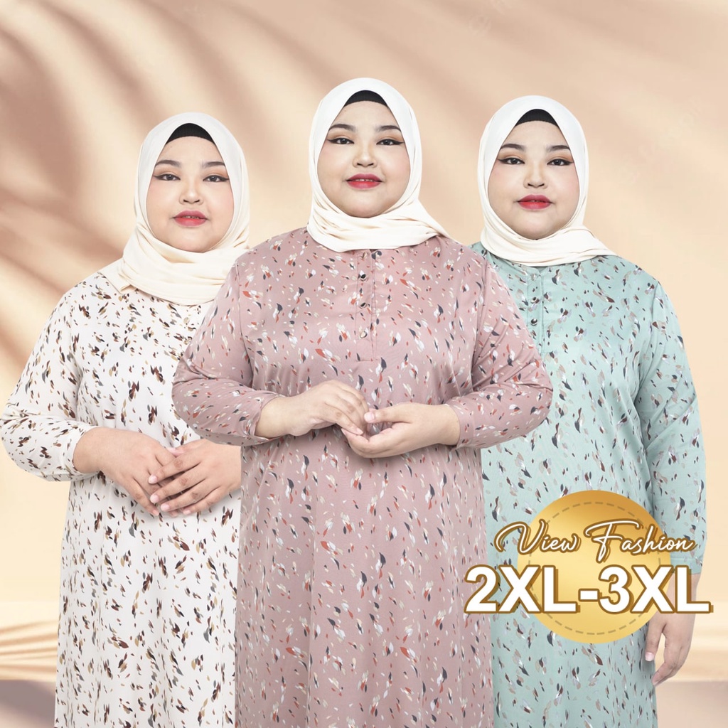 [VIEW] XL-3XL PLUS SIZE MUSLIMAH ELEANA SWEET DRESS 21182 | Shopee Malaysia