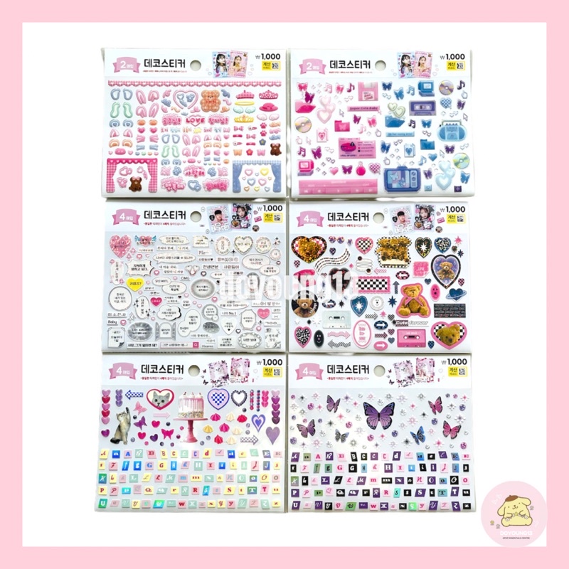 Daiso Korea Sticker Deco Bujo Toploader Polco Photocard | Shopee Malaysia