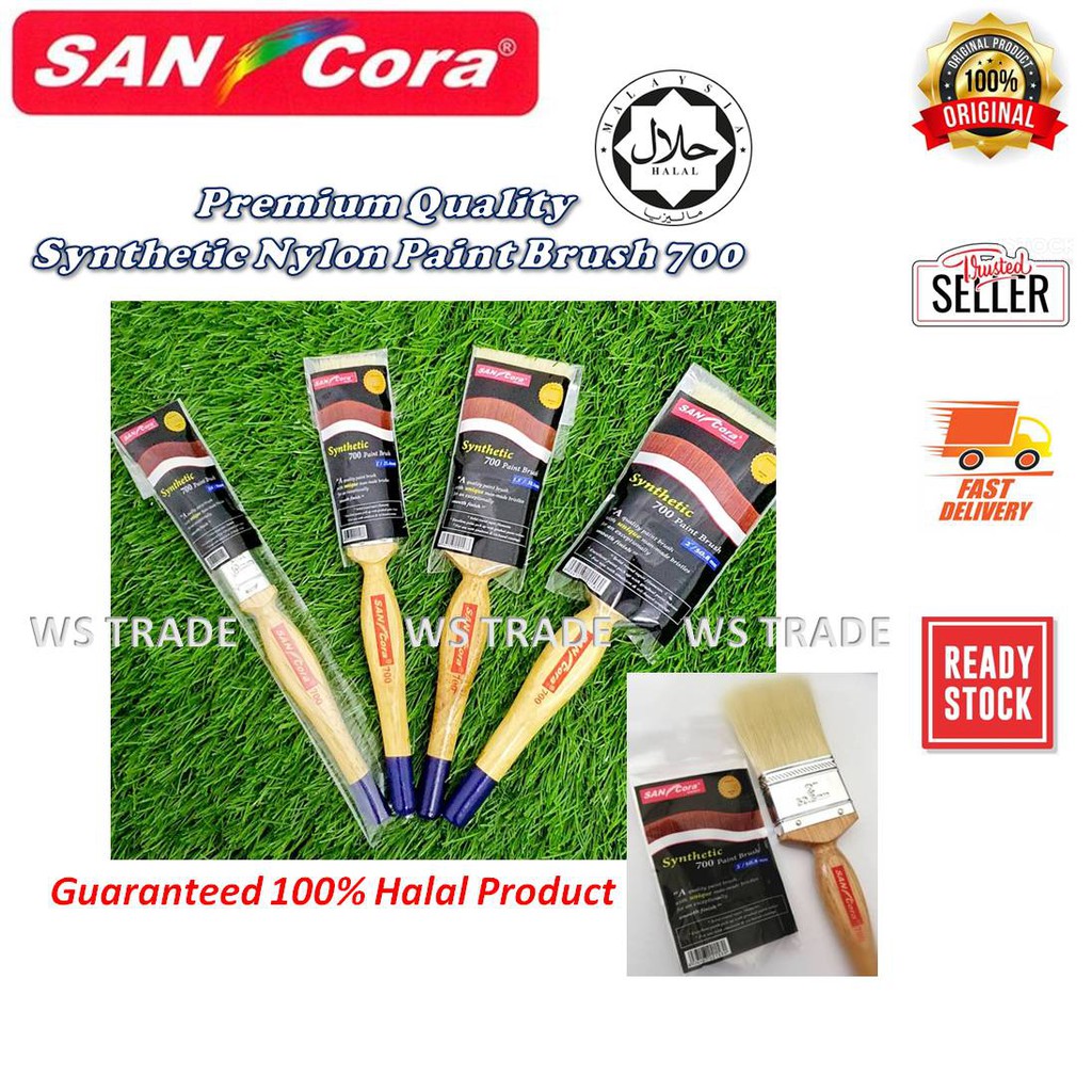 Sancora 700# Nylon Fibre Synthetic Paint Brush High Quality / Berus Cat ...