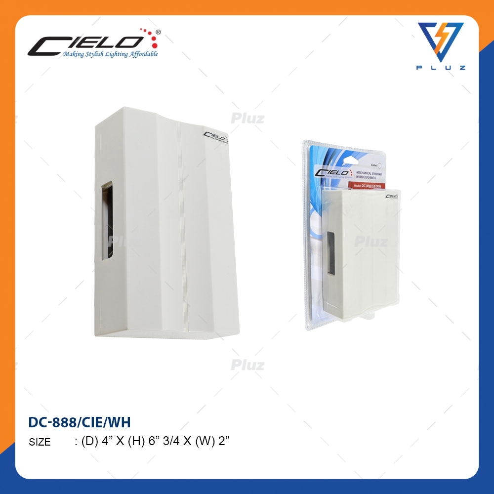 CIELO 888/6417 WHITE/SILVER MECHANICAL DING DONG DOOR BELL | Shopee Malaysia
