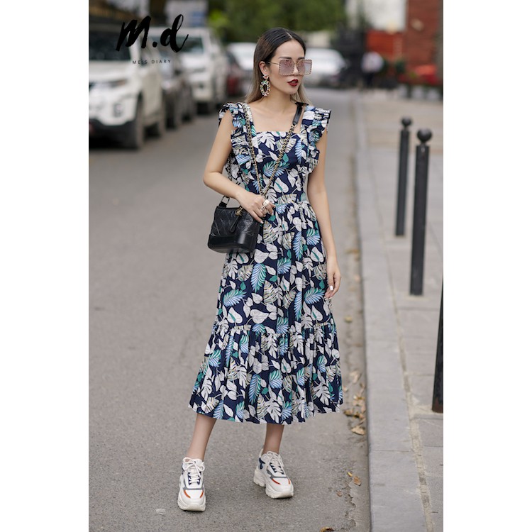 2-strap floral dress (Designer product - Selfie) | Shopee Malaysia