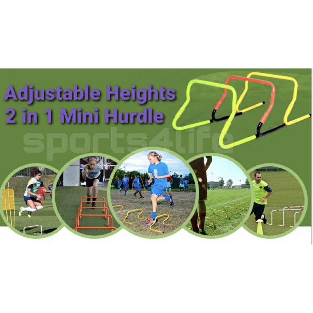Adjustable Mini Hurdle 2 Level Sport Equipment Agility Training (9inch ...
