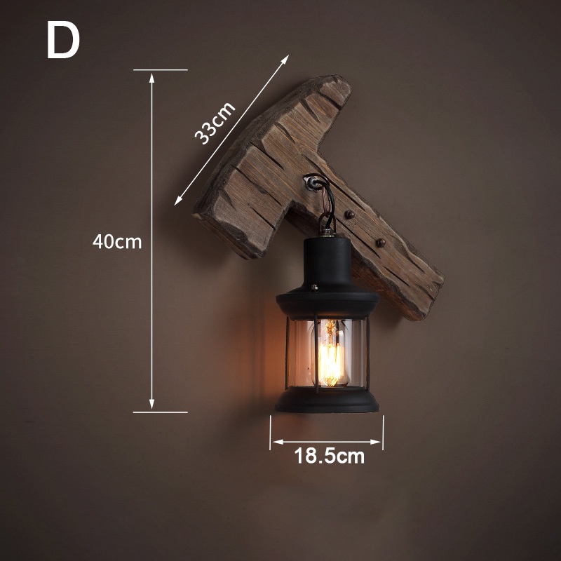 LAMPU DINDING RUSTIC WALL LIGHT VINTAGE INDOOR WALL SCONCE INDUSTRIAL ...