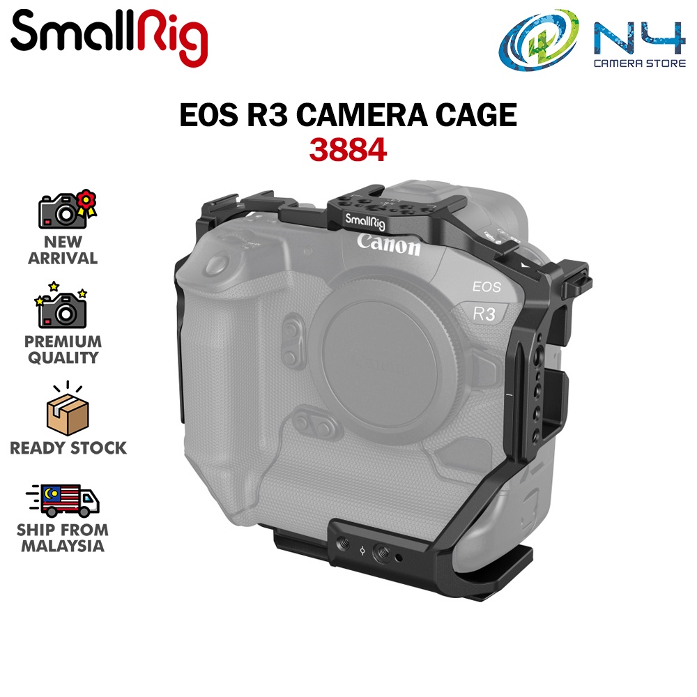 SmallRig Camera Cage for Canon EOS R3 All-in-one Full Cage with Arca ...