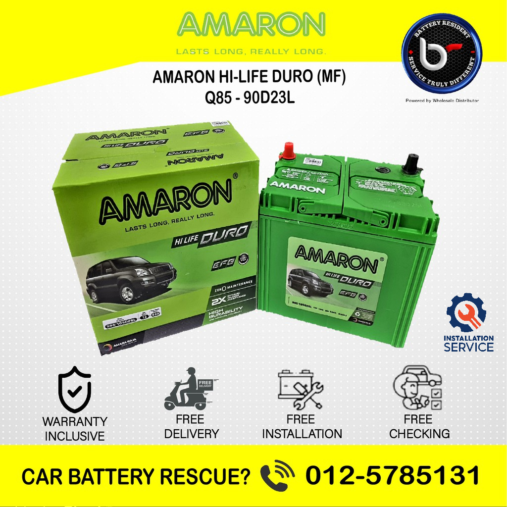 [ Installation Provided ] Q85 EFB | D23 | D23L ] Amaron Hi-life DURO | Car Battery Bateri Kereta ...
