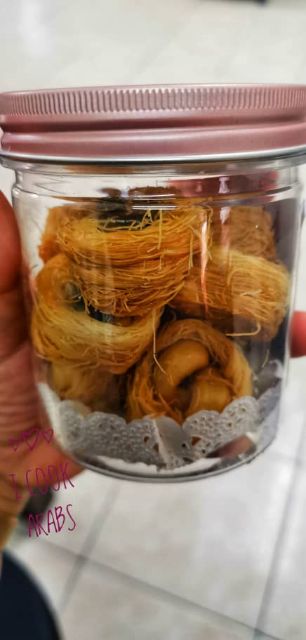 Baklava Esh Al bul-bul (#bird nest)I Cook Arab (Al-afif sweet) | Shopee ...