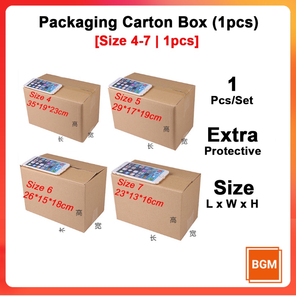 [Ready Stock] Packaging Carton Box / Kotak Container Barang Kotak Murah ...