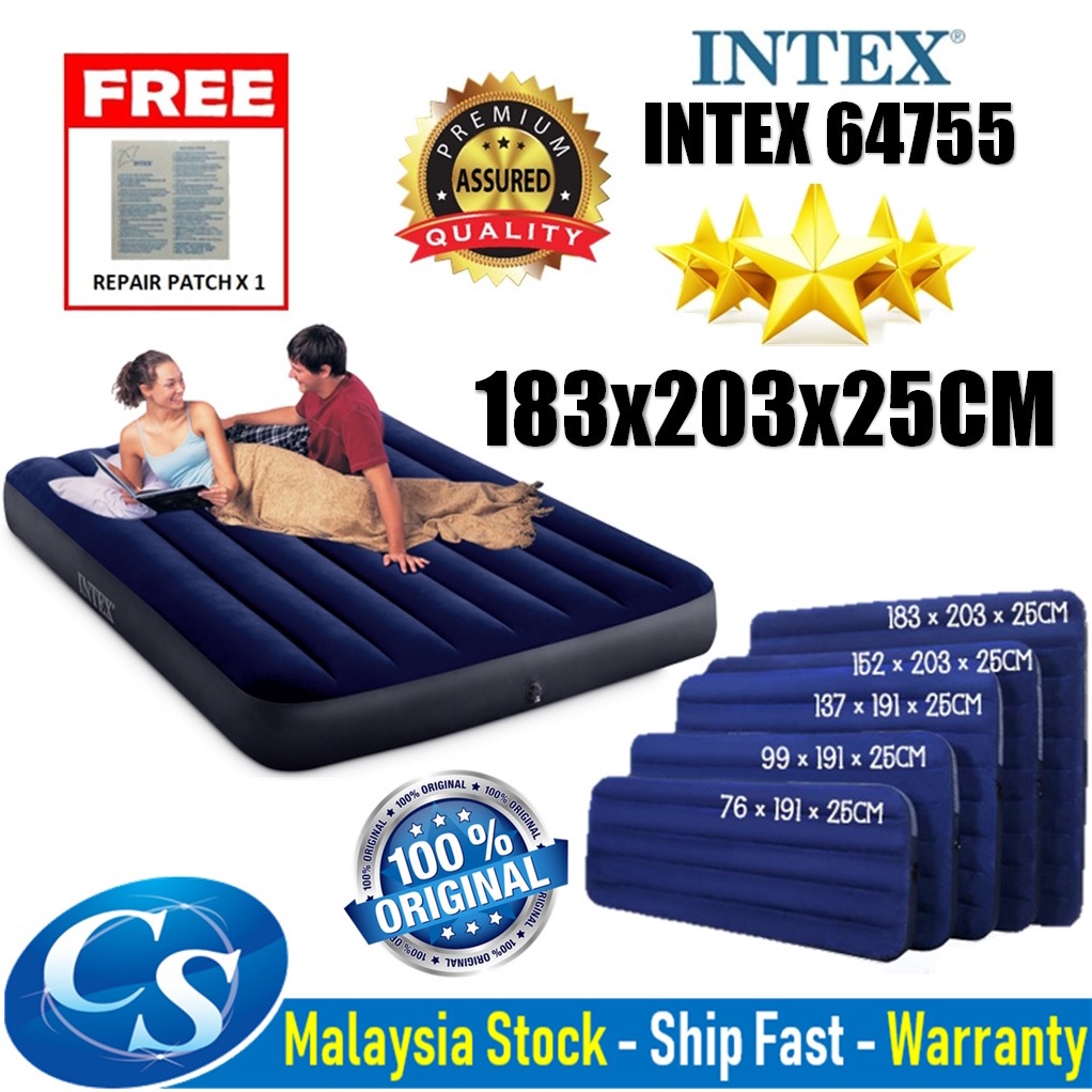(76cm/99cm/137cm/152cm/183cm x 191x25cm) INTEX Inflatable bed 64756 ...