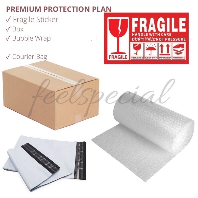 PREMIUM / EXTRA PROTECTION PLAN | Bubble wrap / Box Packaging / Courier ...