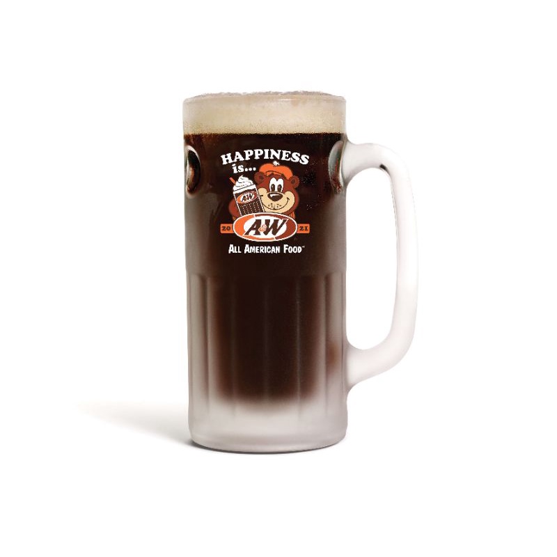 A&W Mug 2021 - Happiness Is... (rootbeer mug, cawan kaca, mug kaca ...