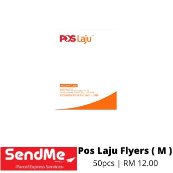 Pos Laju Flyers Pack 50 (M) | Shopee Malaysia