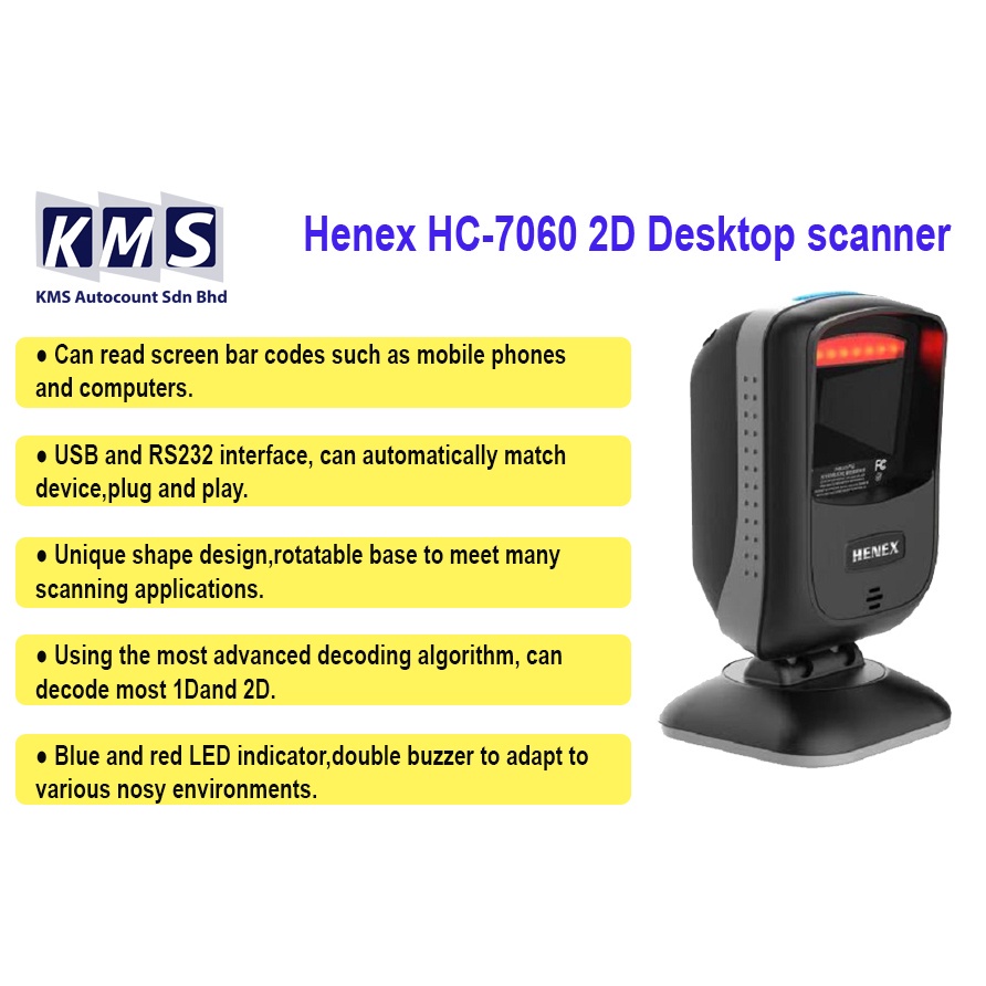Henex HC-7060 2D Desktop scanner | Shopee Malaysia