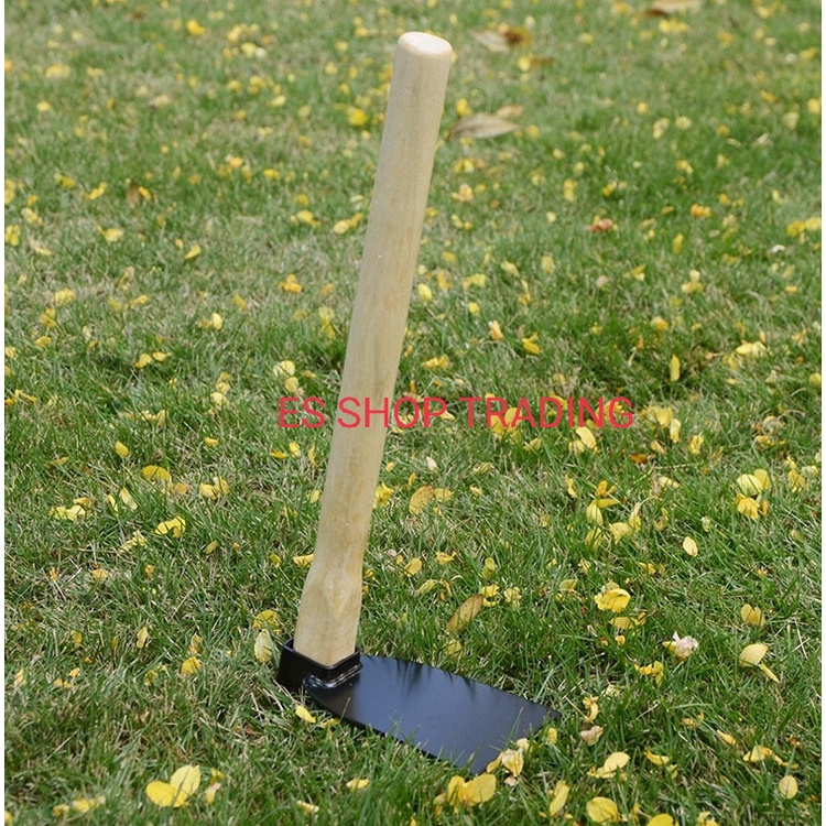 "READY STOCK" 14.5 Intch Cangkul Kayu Kecil Mini Metal Hoe 💯WITH WOOD ...